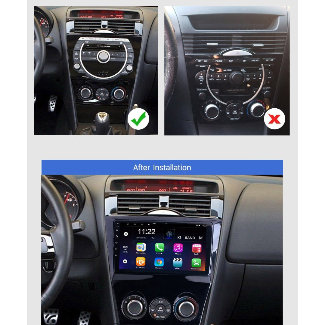 Consola Mazda RX8 2011 9" pulgadas – APOLO AUDIO
