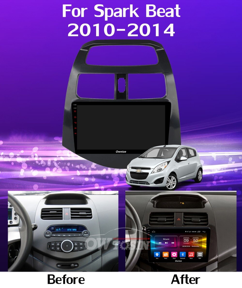 Consola Chevrolet Spark / Daewoo Matiz / Beat año 2010 9" pulgadas ...