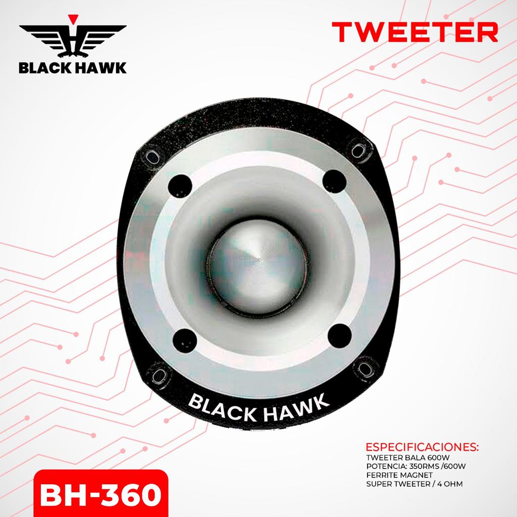 Tweeter bala 4" Black Hawk BH-360 – APOLO AUDIO